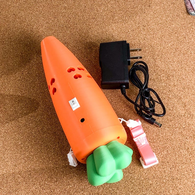 Carrot Fursuit Cooling Fan Wearable Neck Cosplay Accessory Rechargeable ...