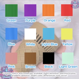 Fursuit Ice Cream Cooling Fan 2.1 Upgraded Furry Accessories Long ...