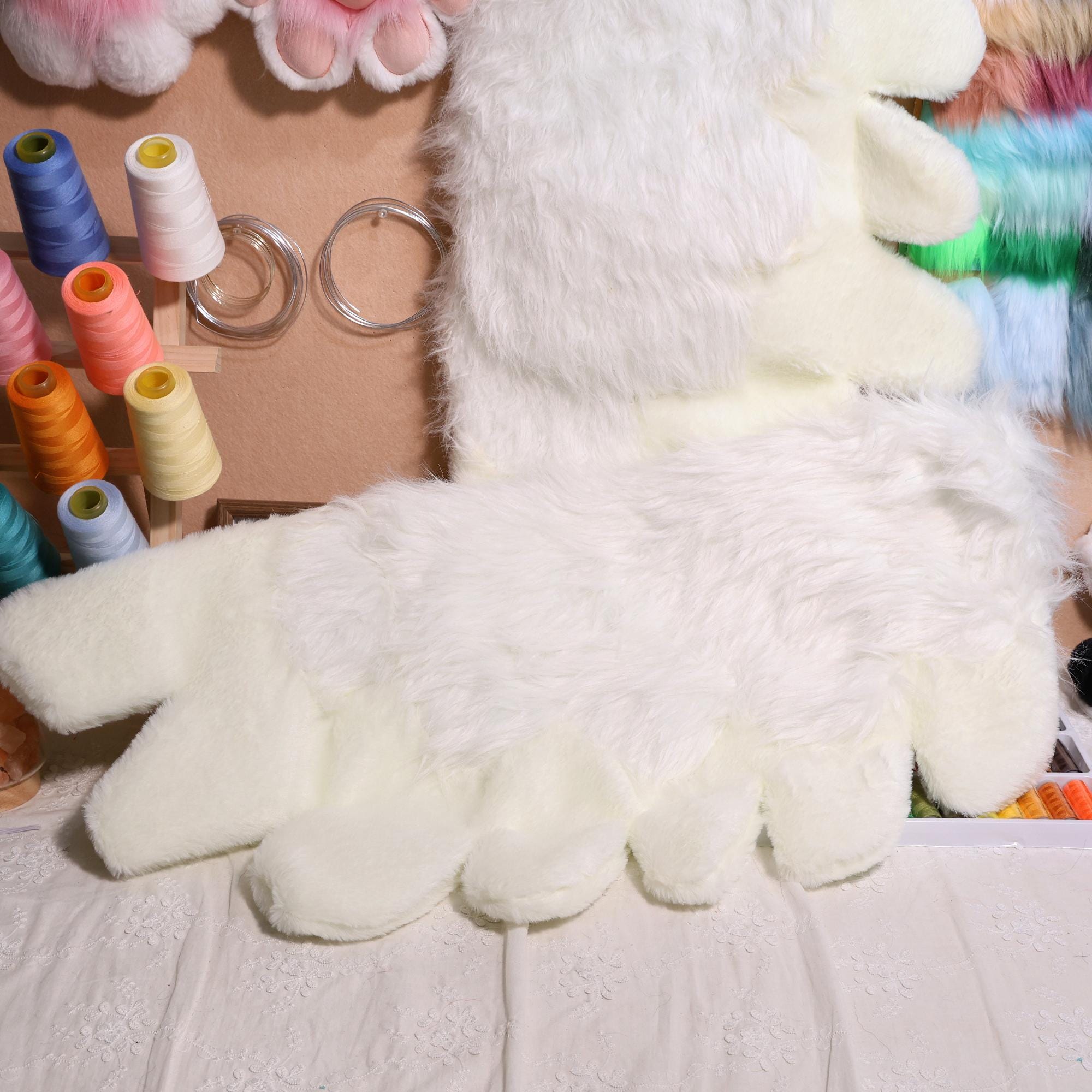 Furry Fursuit Wings Claw Gloves Wing Shaped Accessory, Fantasy Cosplay ...