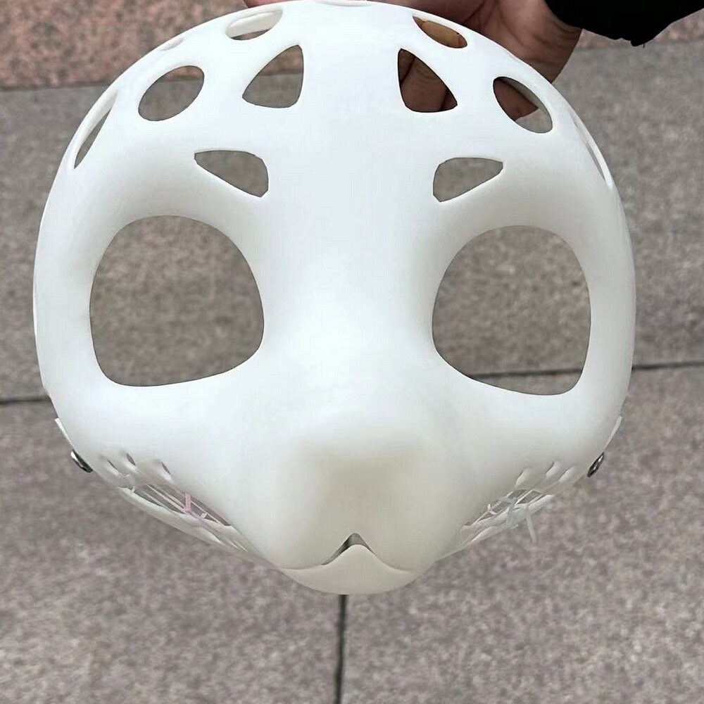 Furry Fursuit Moving Jaw Head Base 3D Print Round Eyes Kemono Cosplay ...