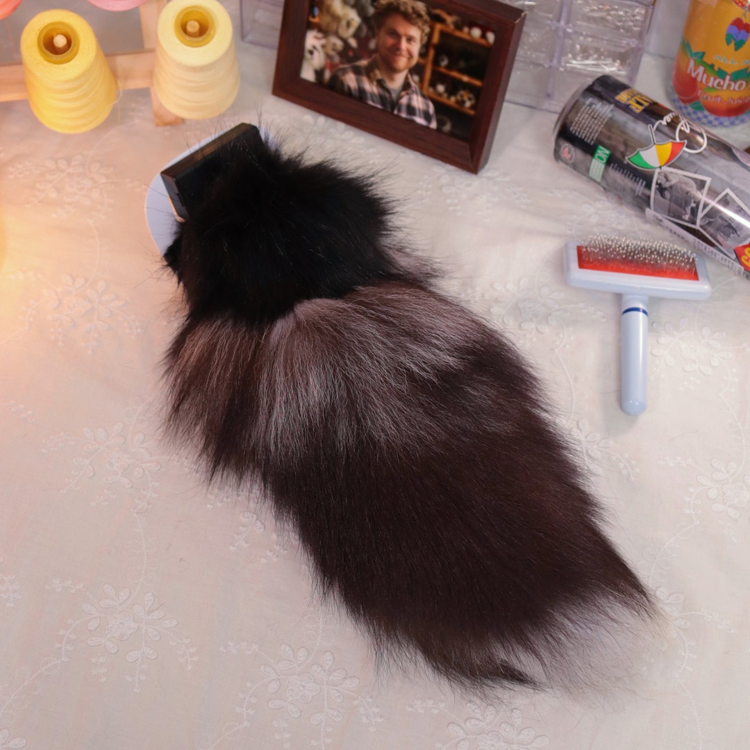 Real Fur Electric Fox Tail for Cosplay and Lolita, Adjustable Speed ...