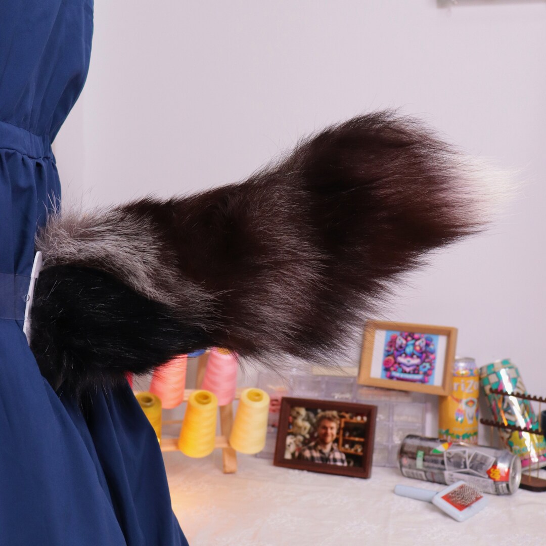 Movable Fursuit Tail Waggle Swing Fox Tail for Cosplay Lolita ...