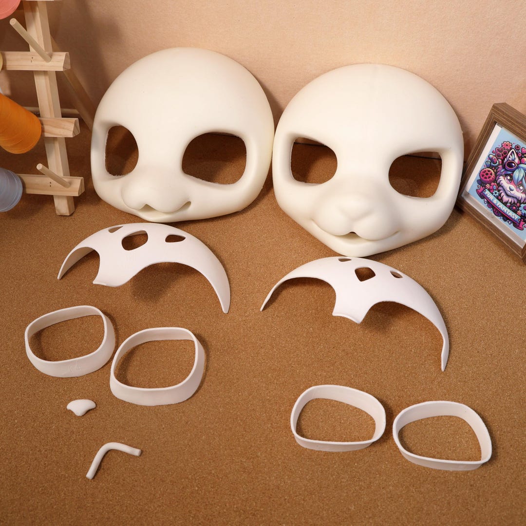 Foam Head Base Fursuits Short or Long Snout Customizable Foam Furry ...