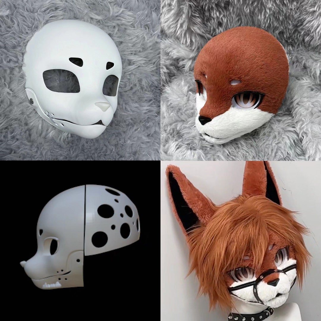 Furry Fursuit Moving Jaw Head Base kig Series Movable Jaw Kig 3D Print ...