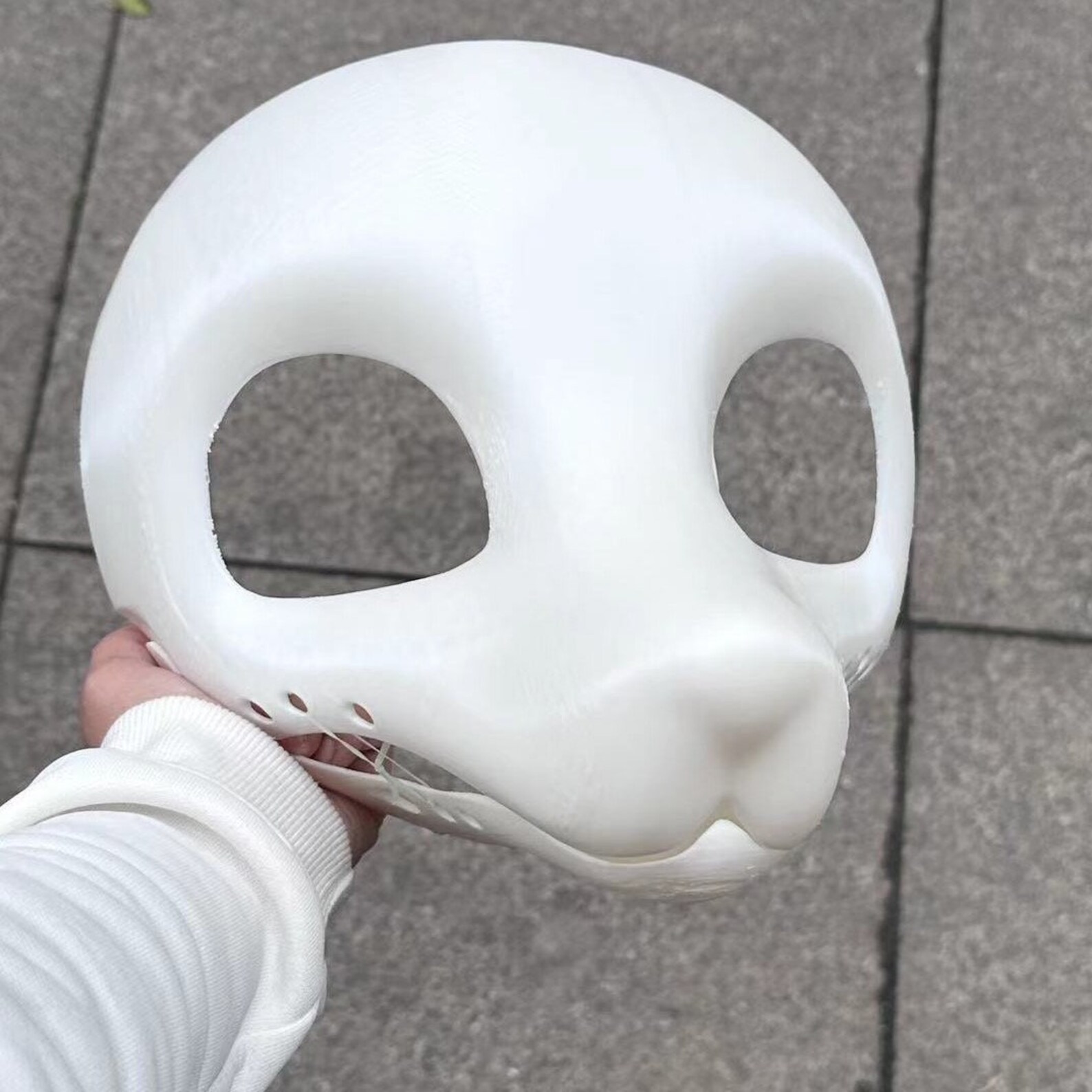 Furry Fursuit Moving Jaw Head Base 3D Print Round Eyes Kemono Cosplay ...