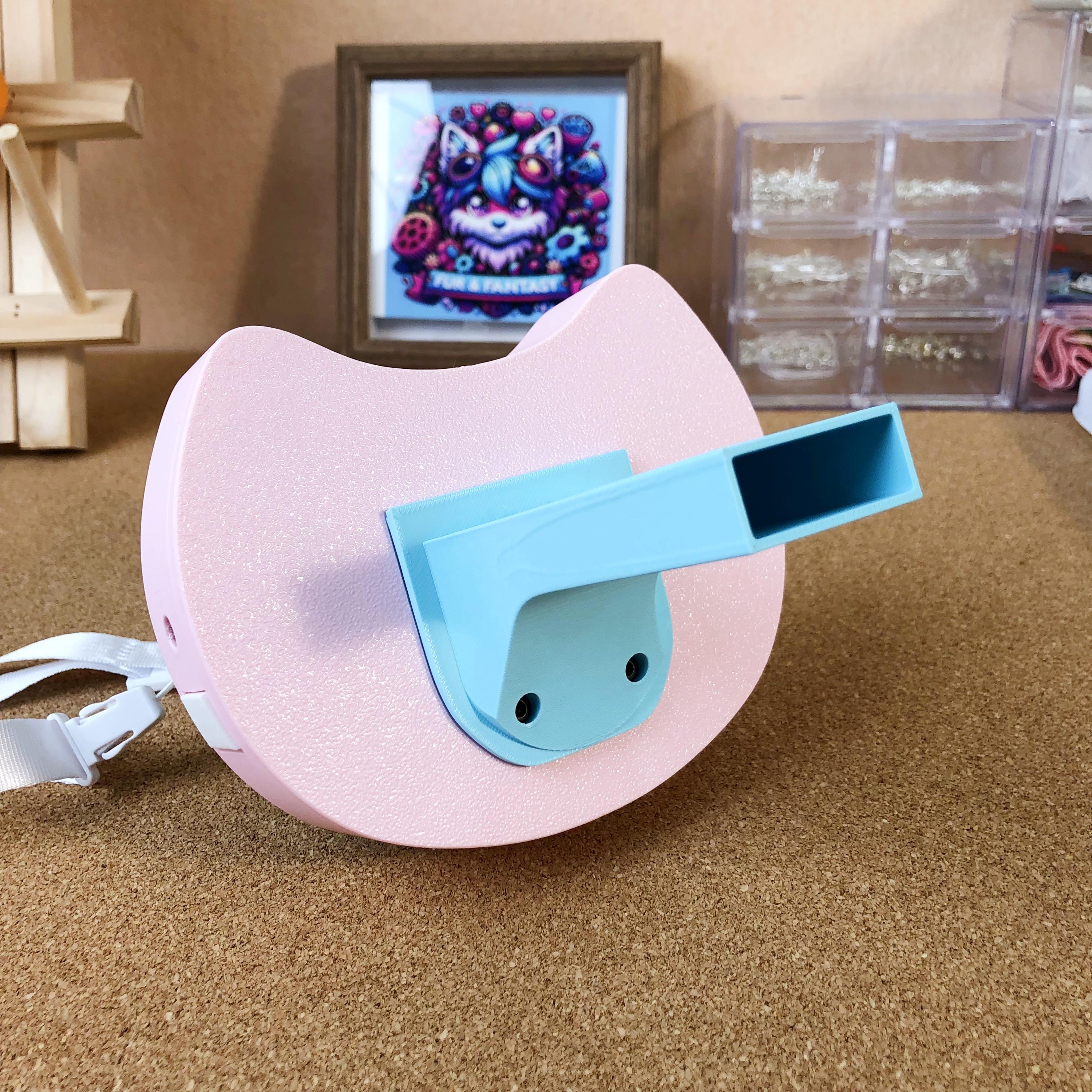 Pastel Pacifier Fan for Furry Fursuits – 3D Printed Hand Fan Wearable ...