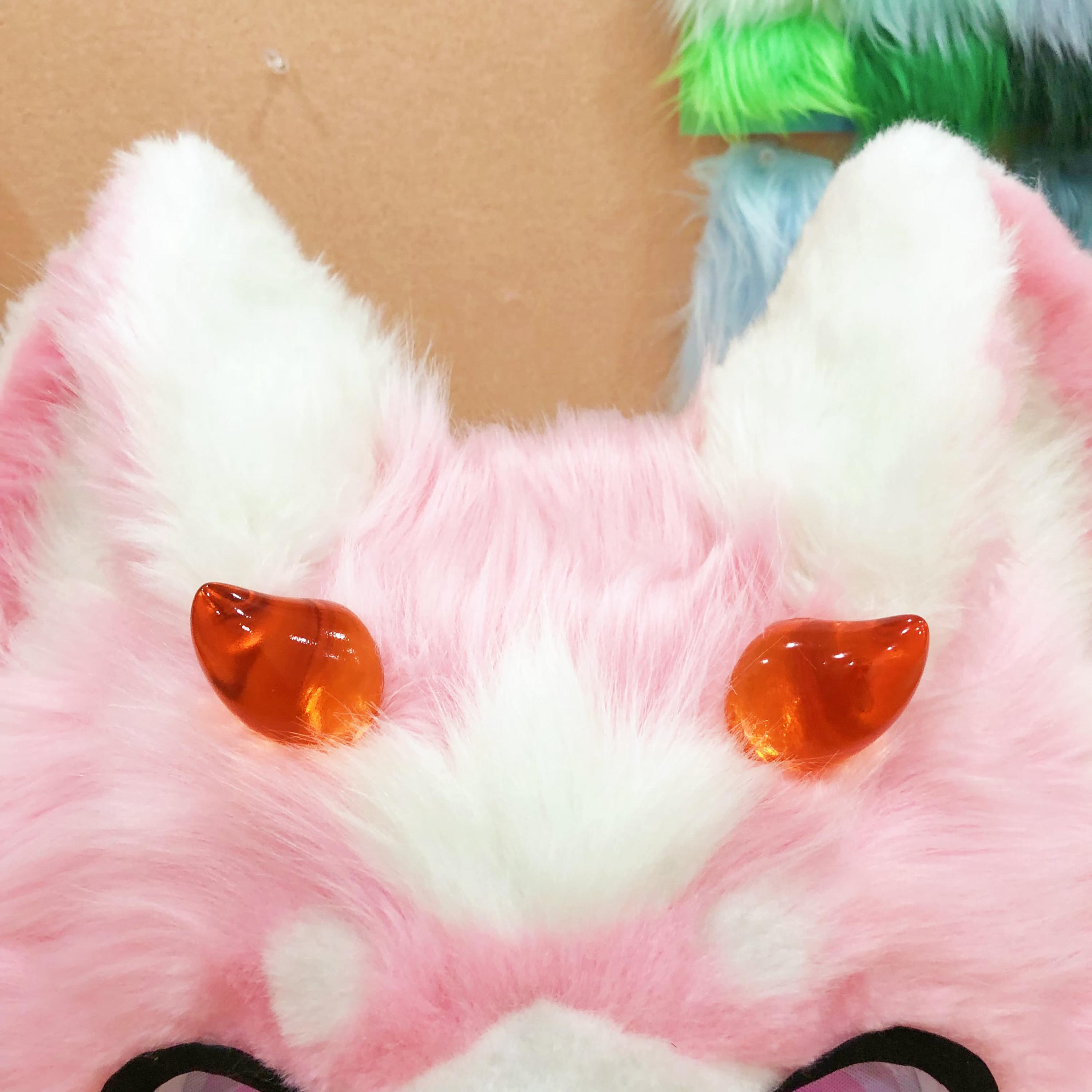 Mini Resin Demon Horns for Fursuit Cosplay Furry Customizable ...