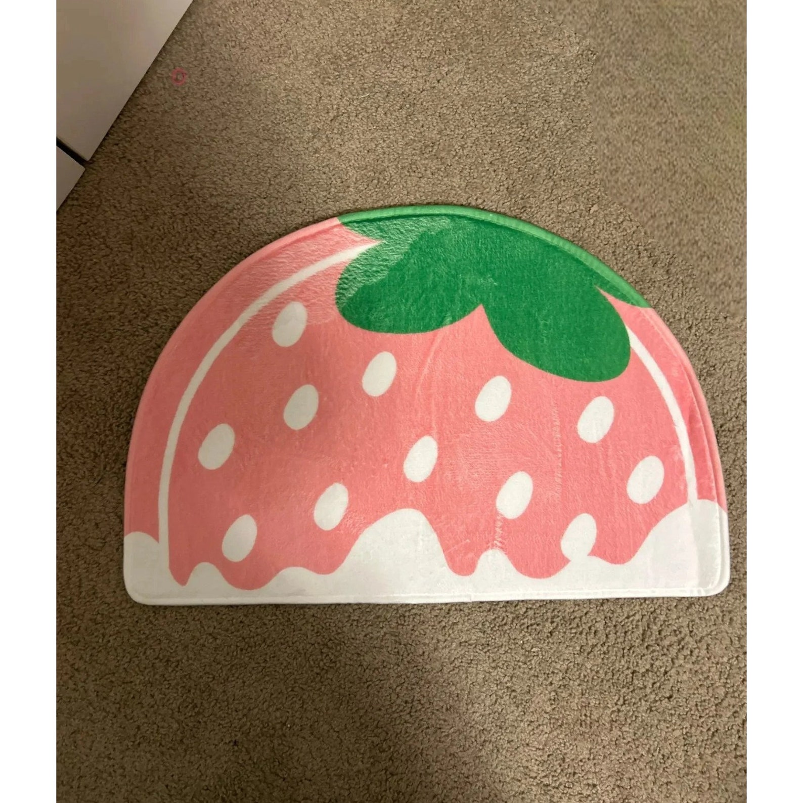 Strawberry Bath Mat Rug Cute Bath Mat Sweet Bathroom Rug Housewarming ...