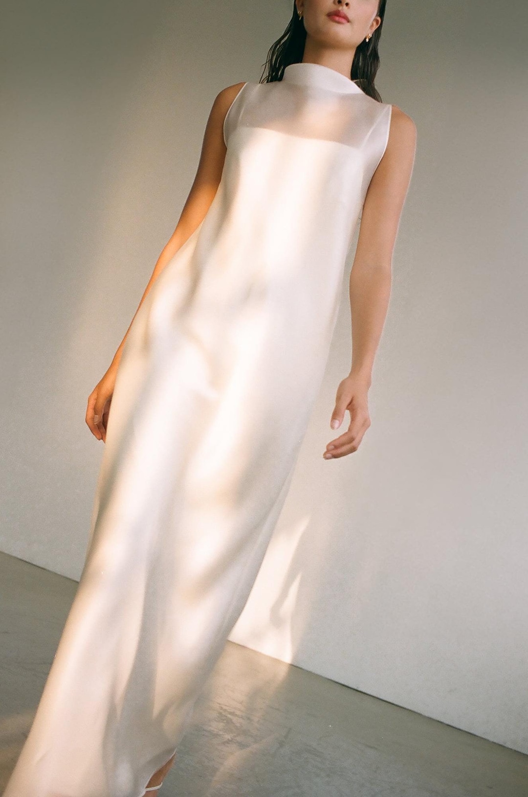 Wedding Dress. Bridal Cover Up. Organza Dress Overlay. Sleeveless Over ...