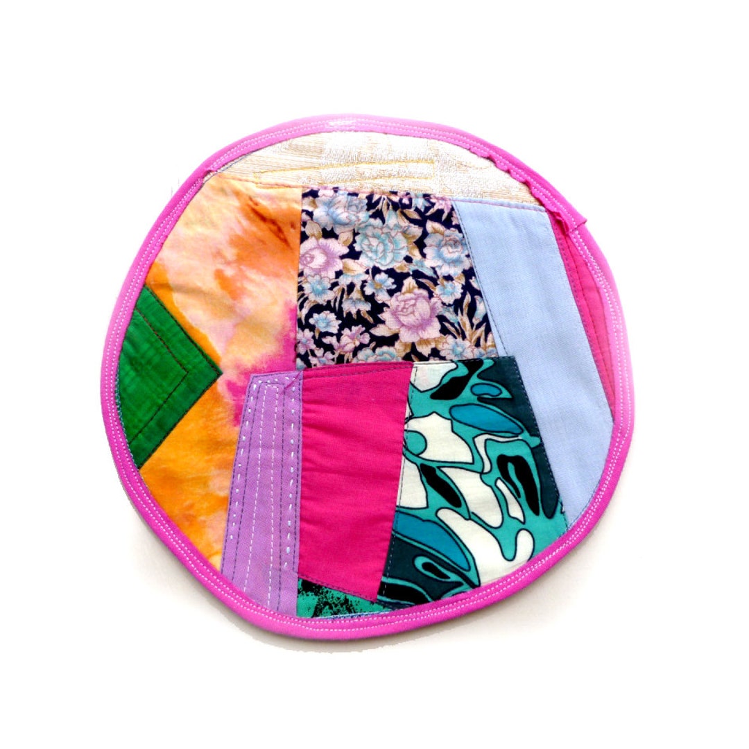 Pot Pad Recycled Materials Patchwork patchwork Pink - Etsy