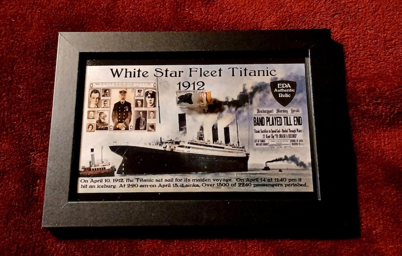 Authentic Titanic Relic Artifact Coal Sample Artifact Comes W/ COA ...