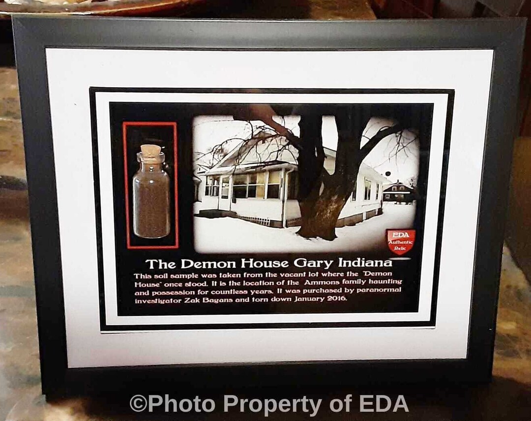 The DEMON HOUSE Haunted Relic Soil Earth Sample Comes Certificate of ...