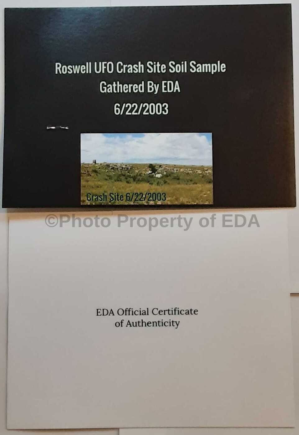 1947 Roswell UFO Crash Site Soil Earth Sample LIMITED EDITION Comes ...