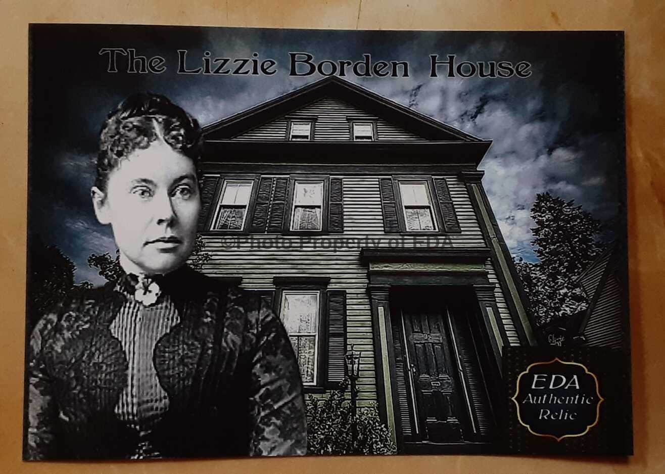 1892 the LIZZIE BORDEN House Wood Relic Artifact Sample LIMITED Edition Comes With Certificate ...