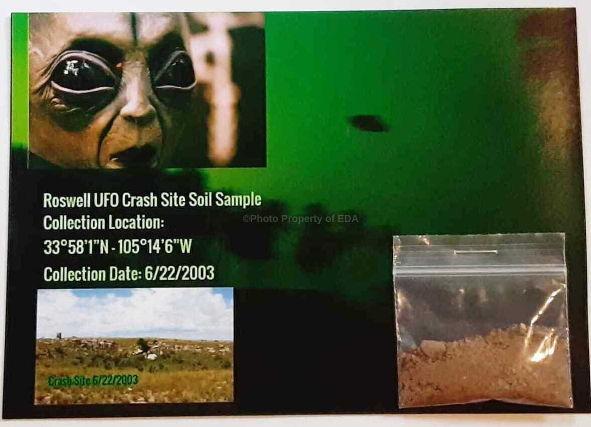 1947 Roswell UFO Crash Site Soil Earth Sample LIMITED EDITION Comes ...