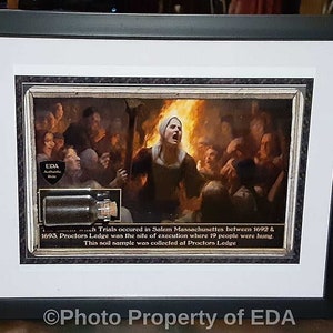 The SALEM WITCH TRIALS Relic Soil Earth Sample With Certificate of ...