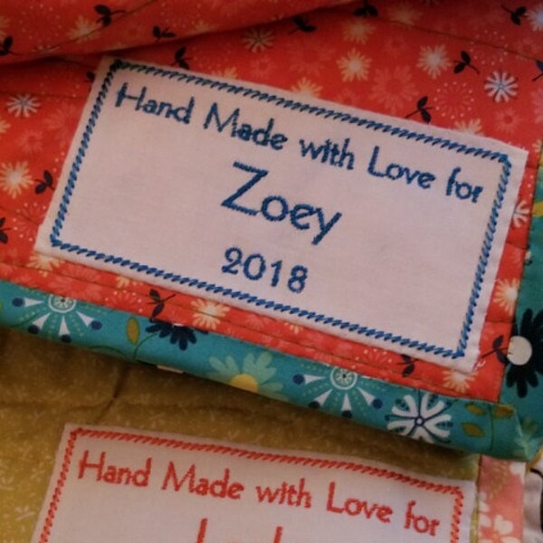 Personalized Quilt Labels - Etsy