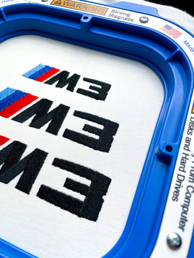 BMW M3 Machine Embroidery Design Logo Badge 7 Sizes Embroidery File ...