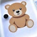 Teddy Bear Machine Embroidery Design 4 Sizes Embroidery File Cute ...
