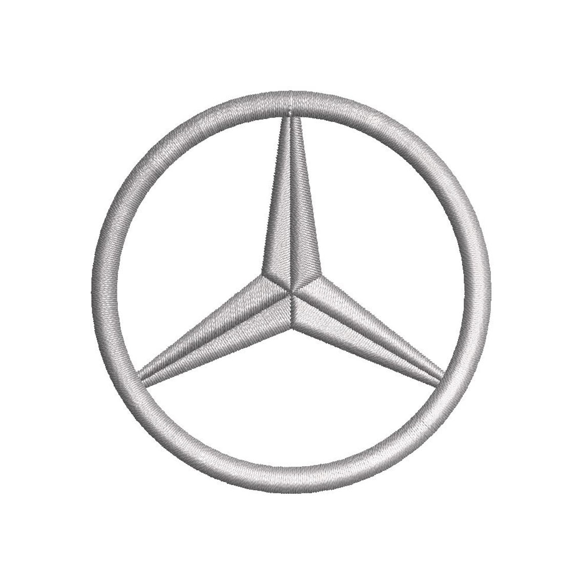 Mercedes Machine Embroidery Logo Badge 3 Sizes Embroidery File Design ...
