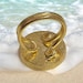 Roman Coins Rings / Agestable Size / Handmade Rings / 14K Gold Plated ...