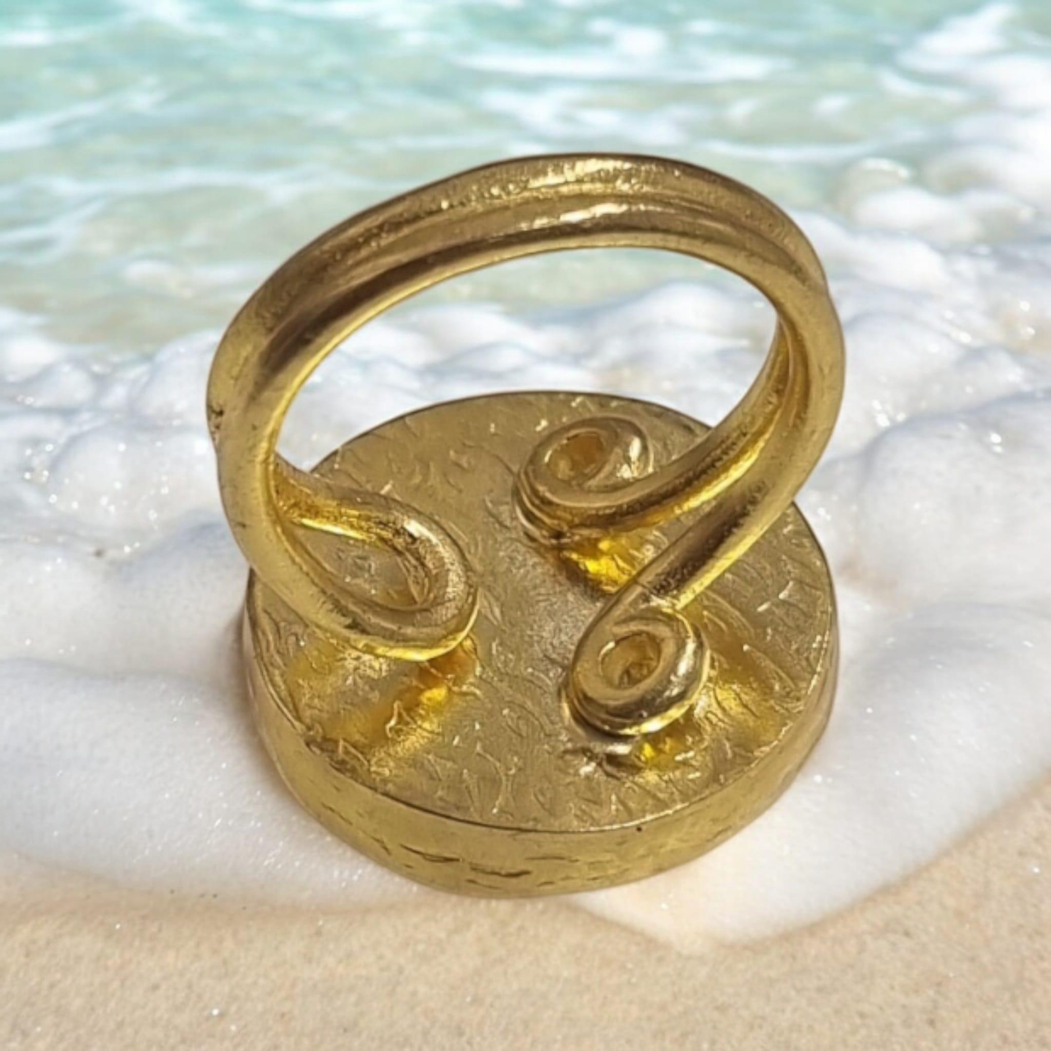 Roman Coins Rings / Agestable Size / Handmade Rings / 14K Gold Plated ...