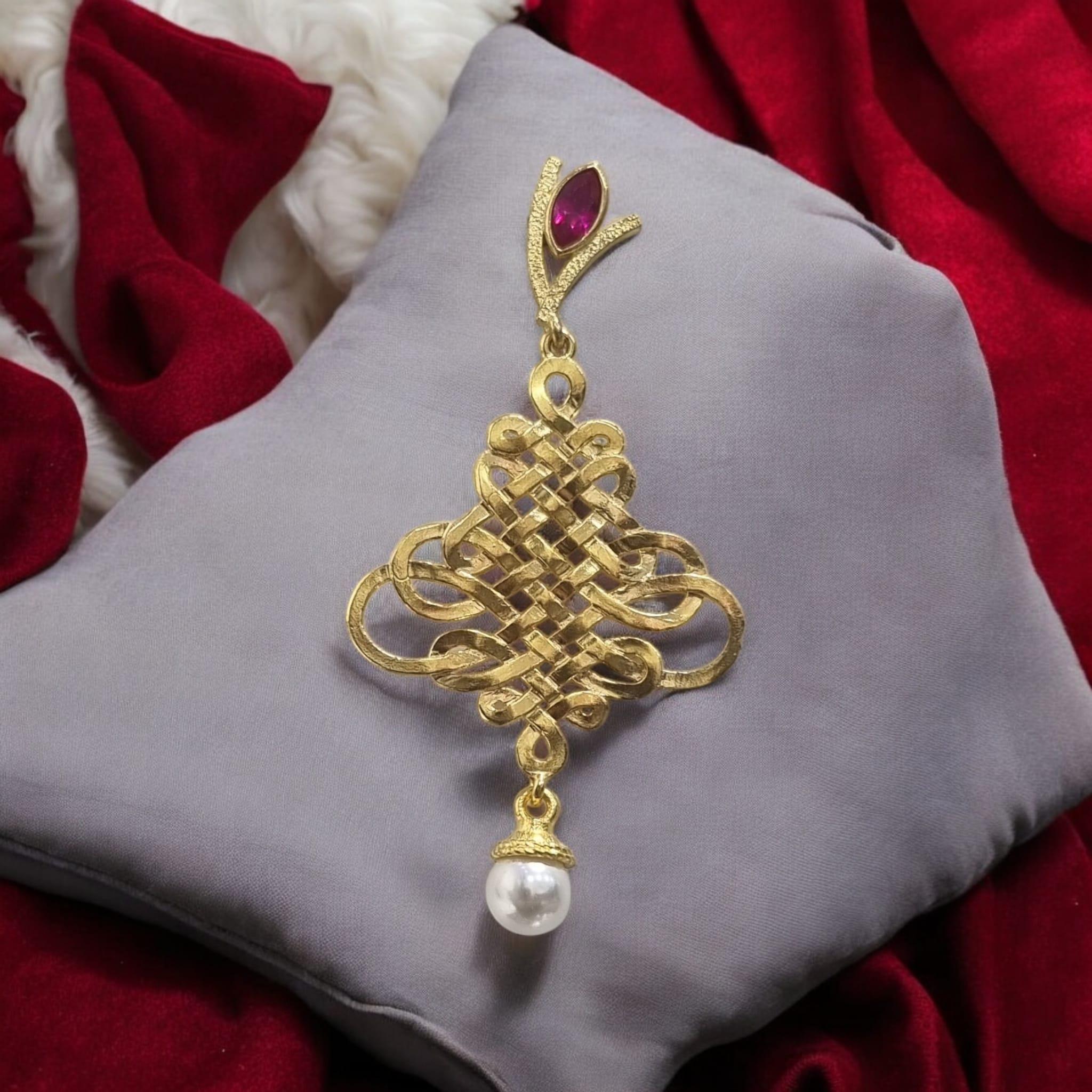 Sultan Signature Model Earring/handmade Earrings / 14K Gold Plated ...