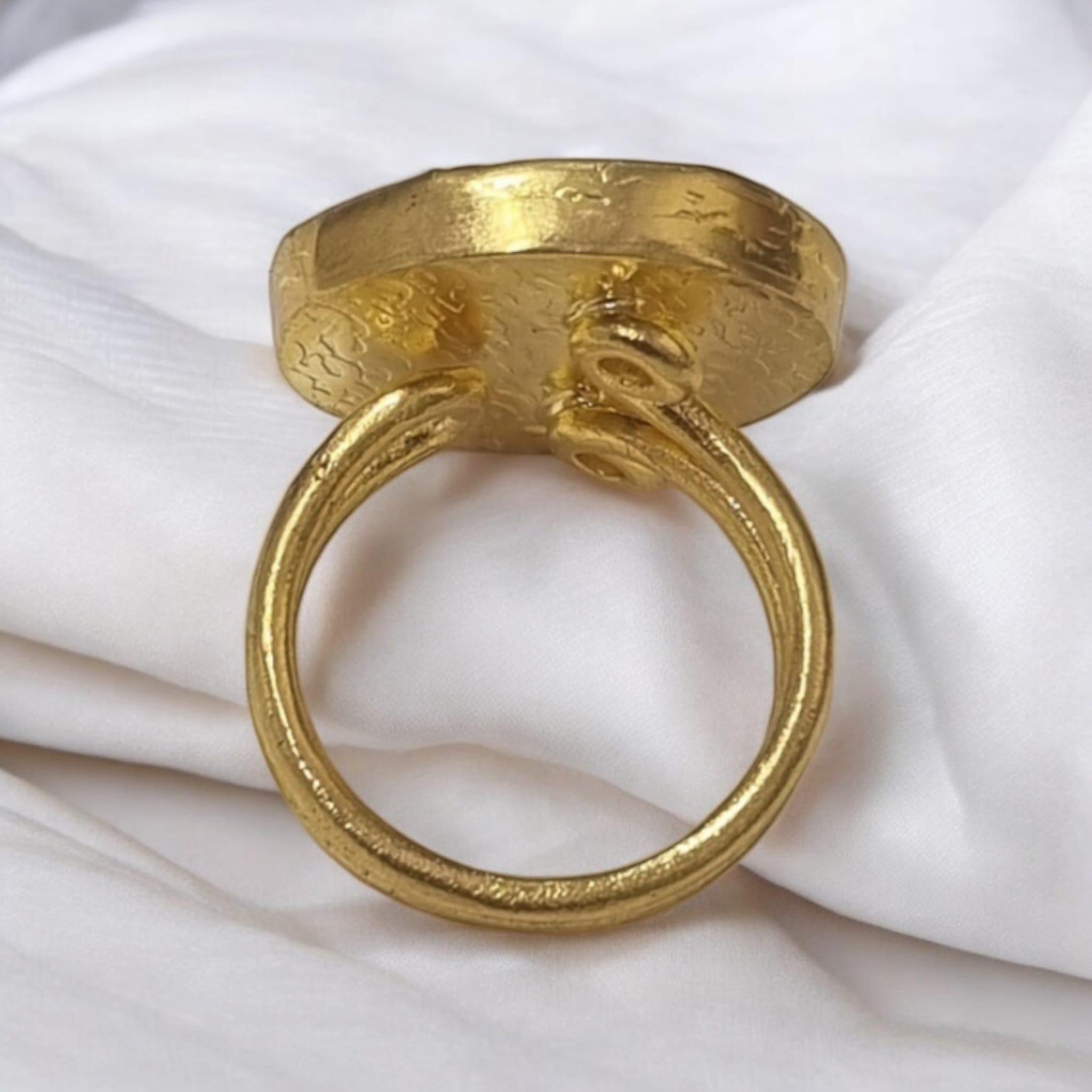 Roman Coins Rings / Agestable Size / Handmade Rings / 14K Gold Plated ...