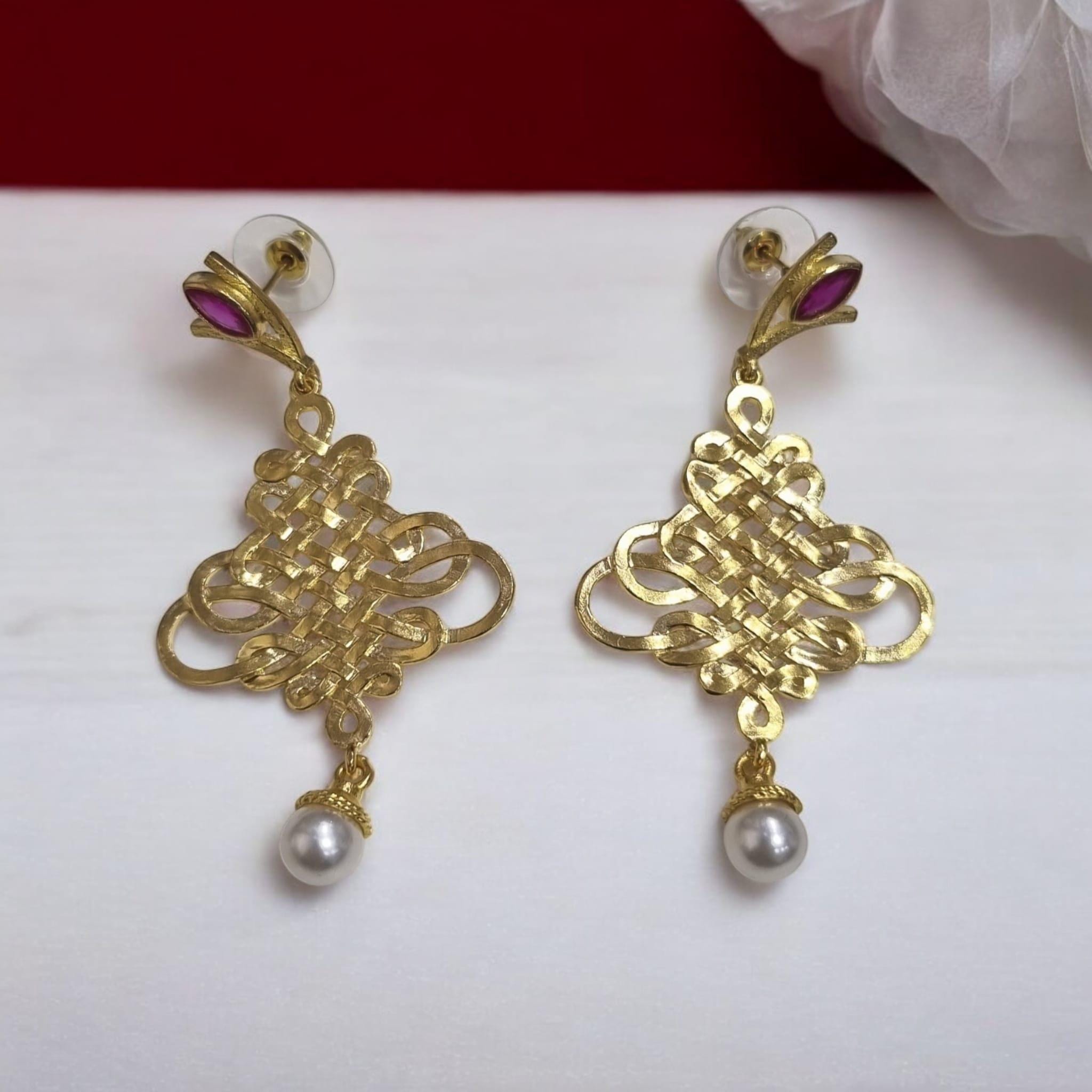 Sultan Signature Model Earring/handmade Earrings / 14K Gold Plated ...