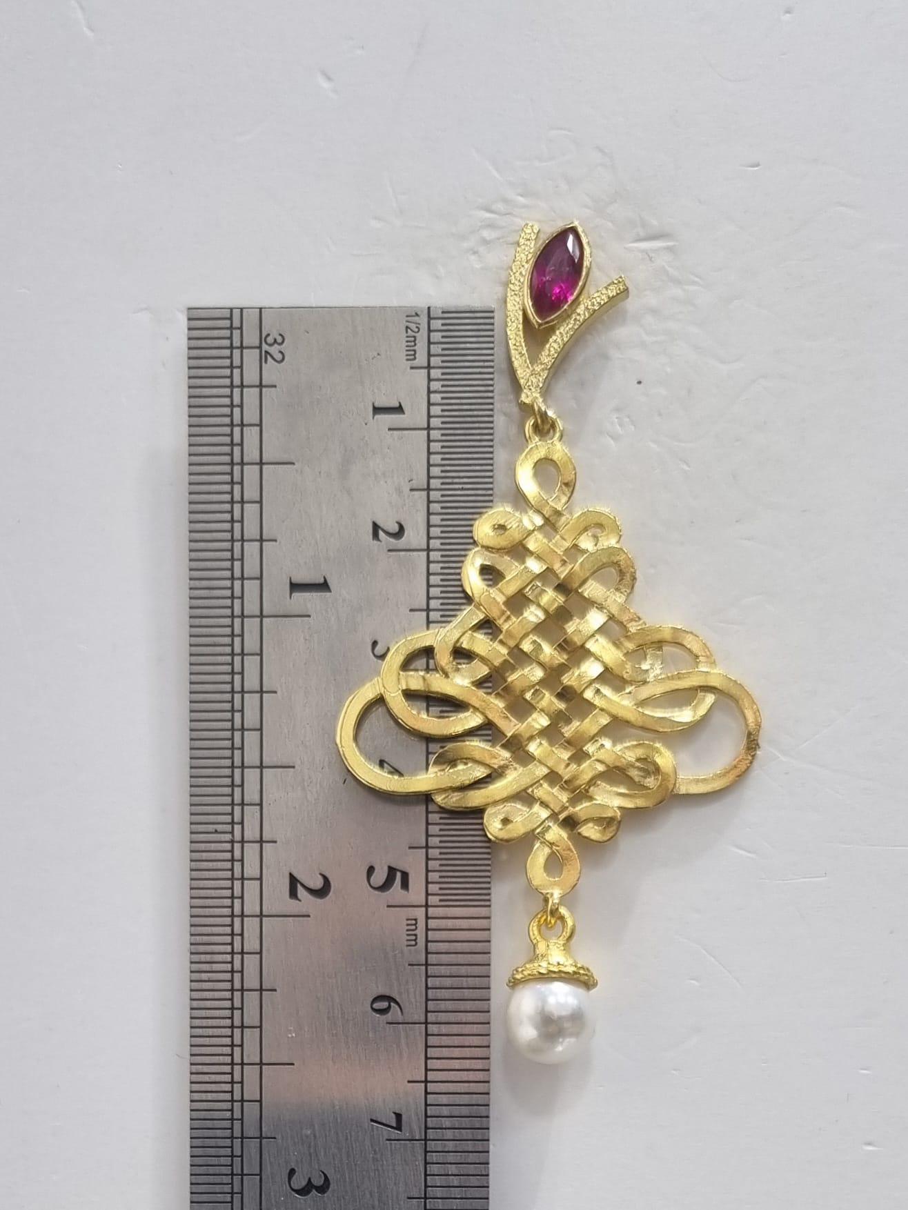 Sultan Signature Model Earring/handmade Earrings / 14K Gold Plated ...
