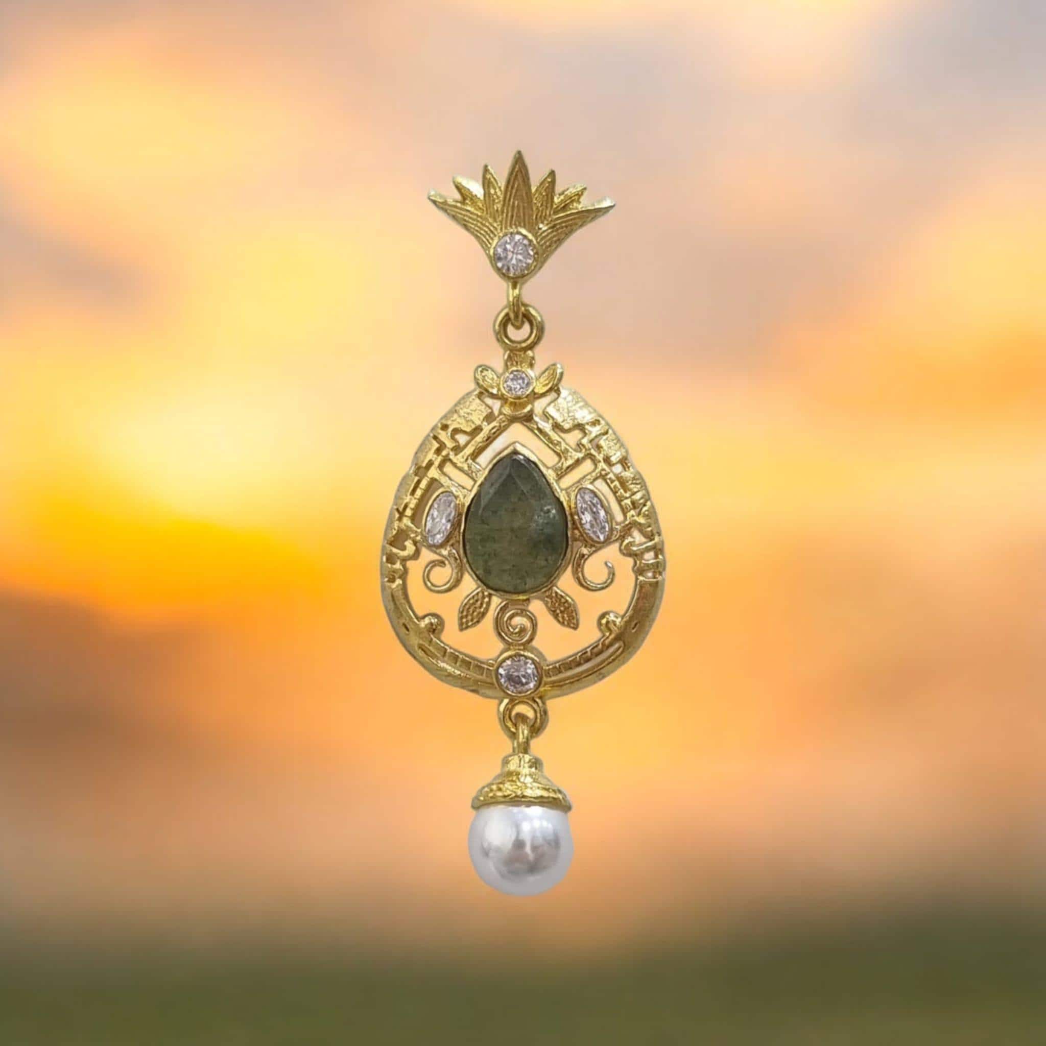 Hurrem Sultan Model / Handmade Brass Earrings / 14K Gold Plated ...