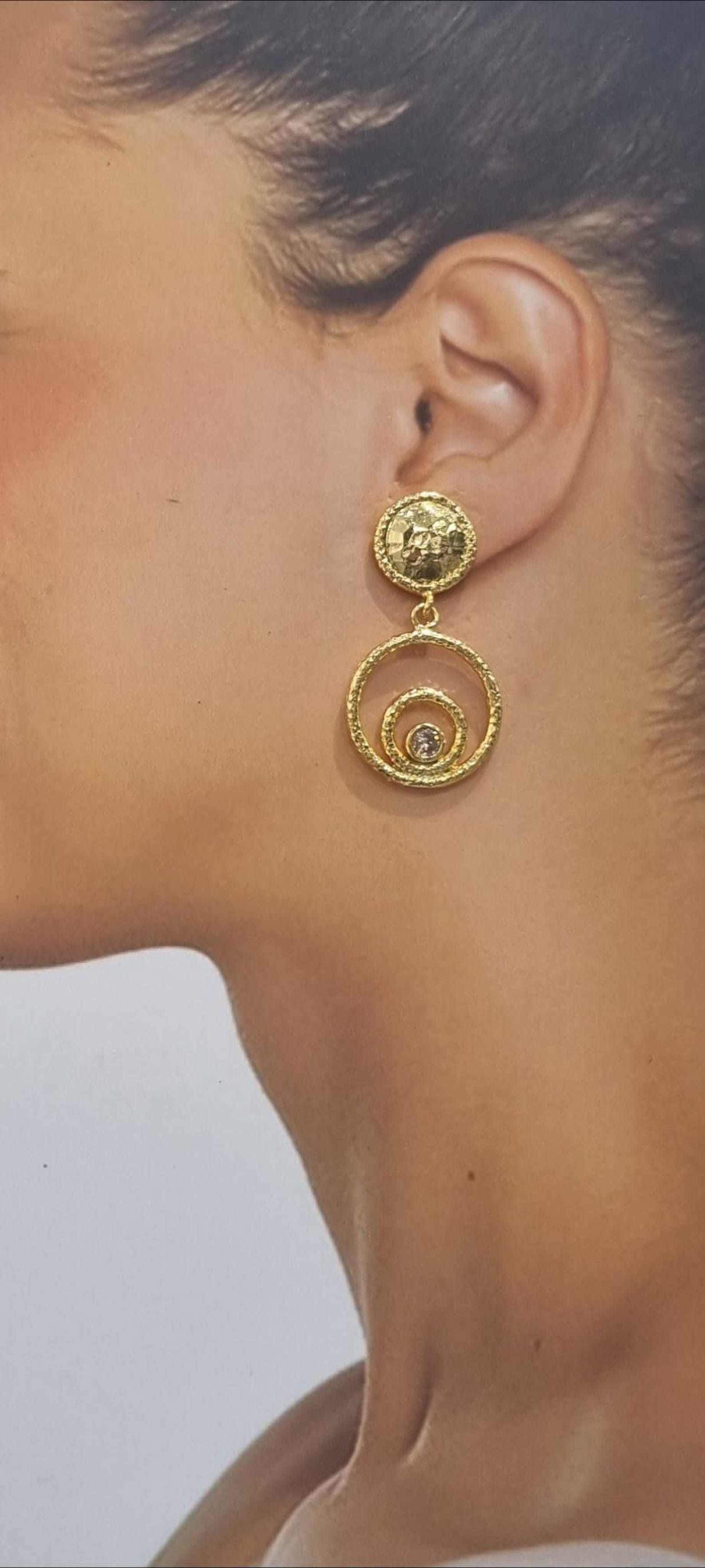 Evil Eye Model Hammer Work and Cubic Zircon Stone - Etsy