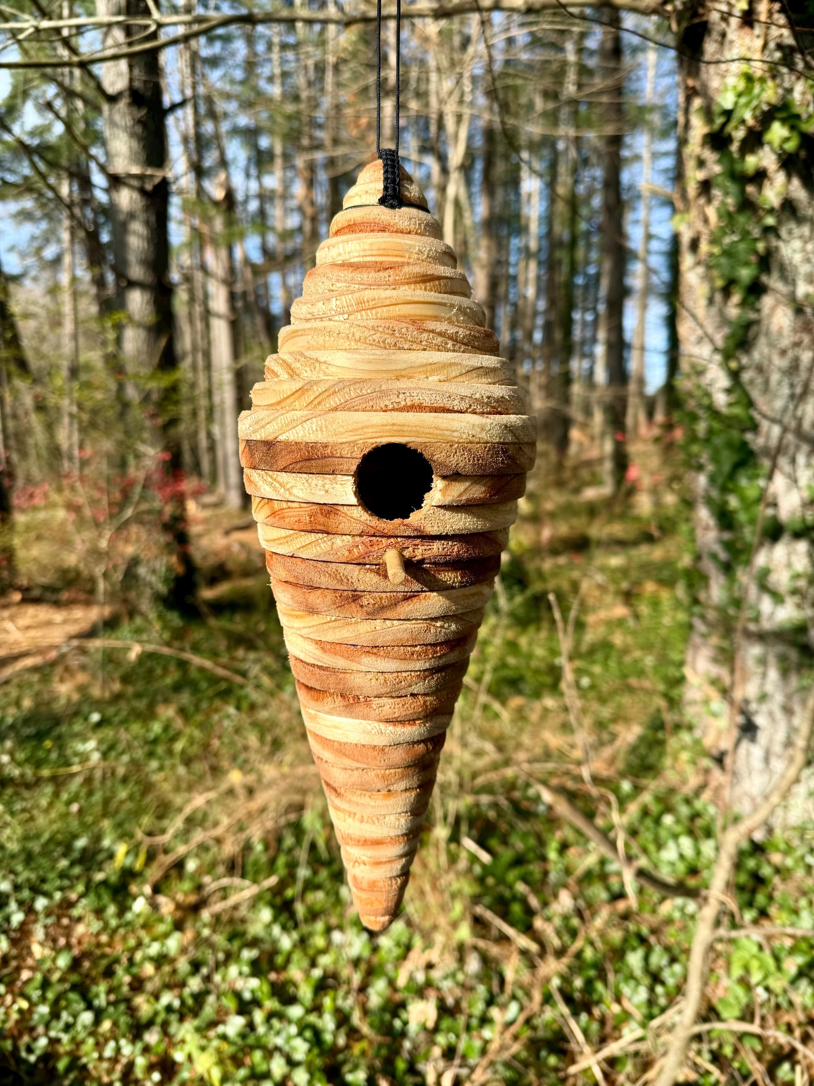 Handmade Cedar Birdhouse: Beehive-inspired Rustic Garden Decor - Etsy