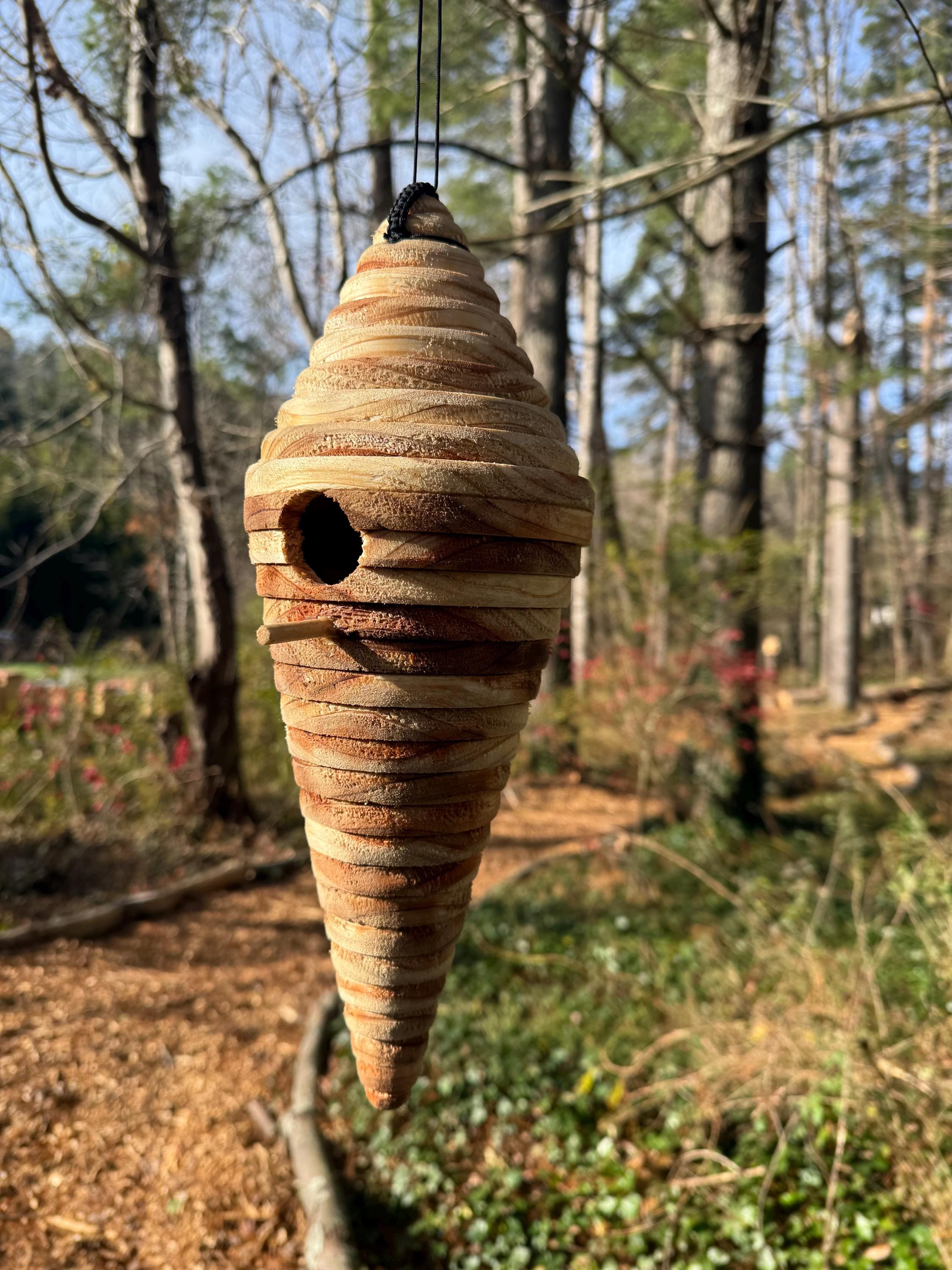 Handmade Cedar Birdhouse: Beehive-inspired Rustic Garden Decor - Etsy