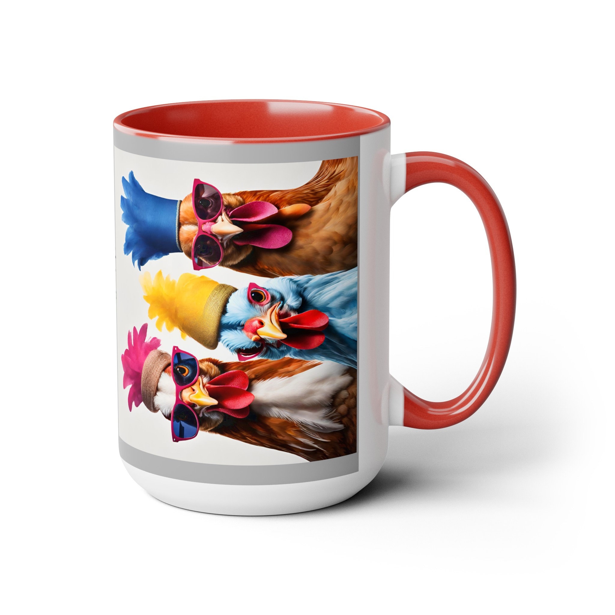 Chicken Coffee Mug the Chicks Come First Mug, Chicken Lover Mug, Two ...