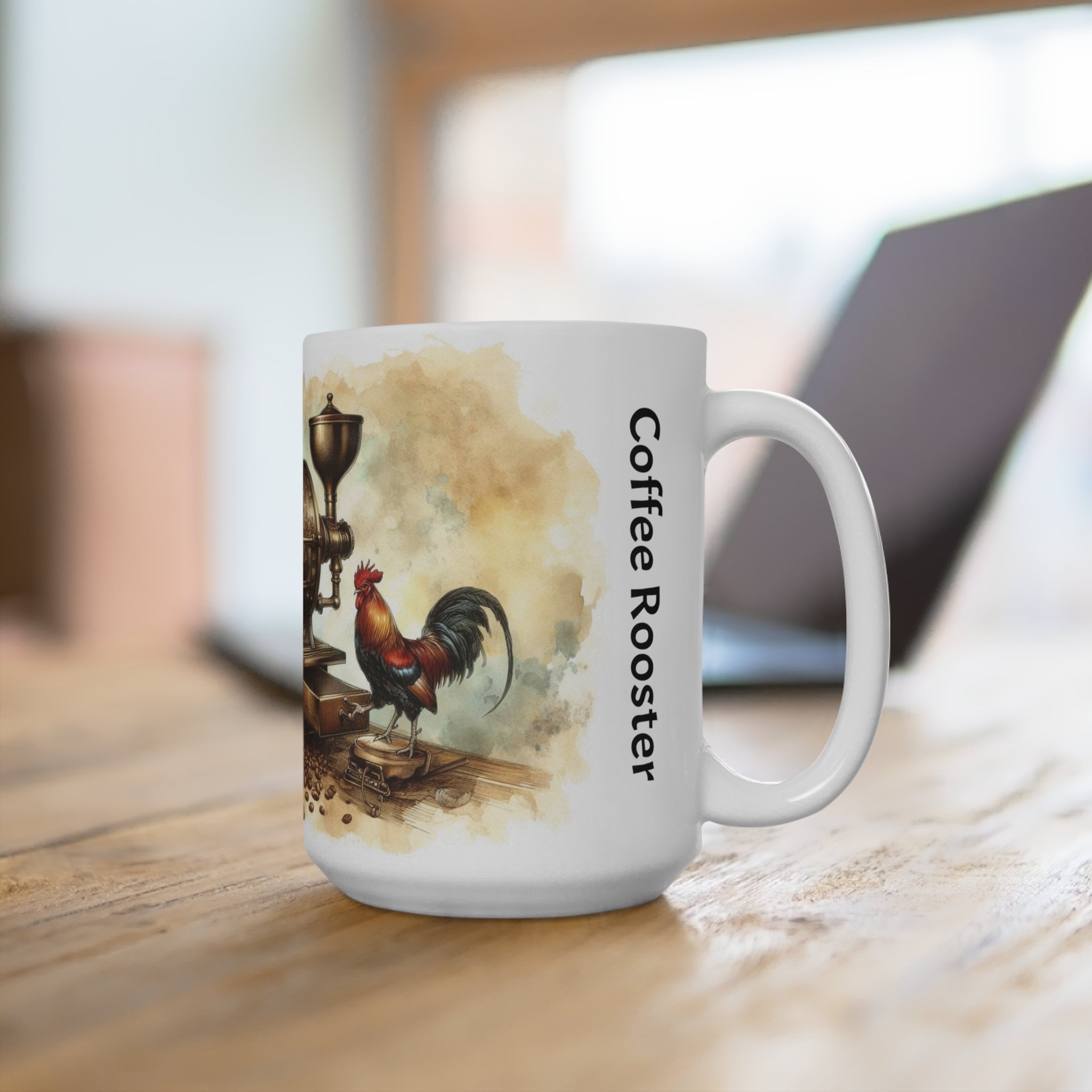 Rooster Steampunk Coffee Roaster Mug, Rooster Coffee Mug, Country ...