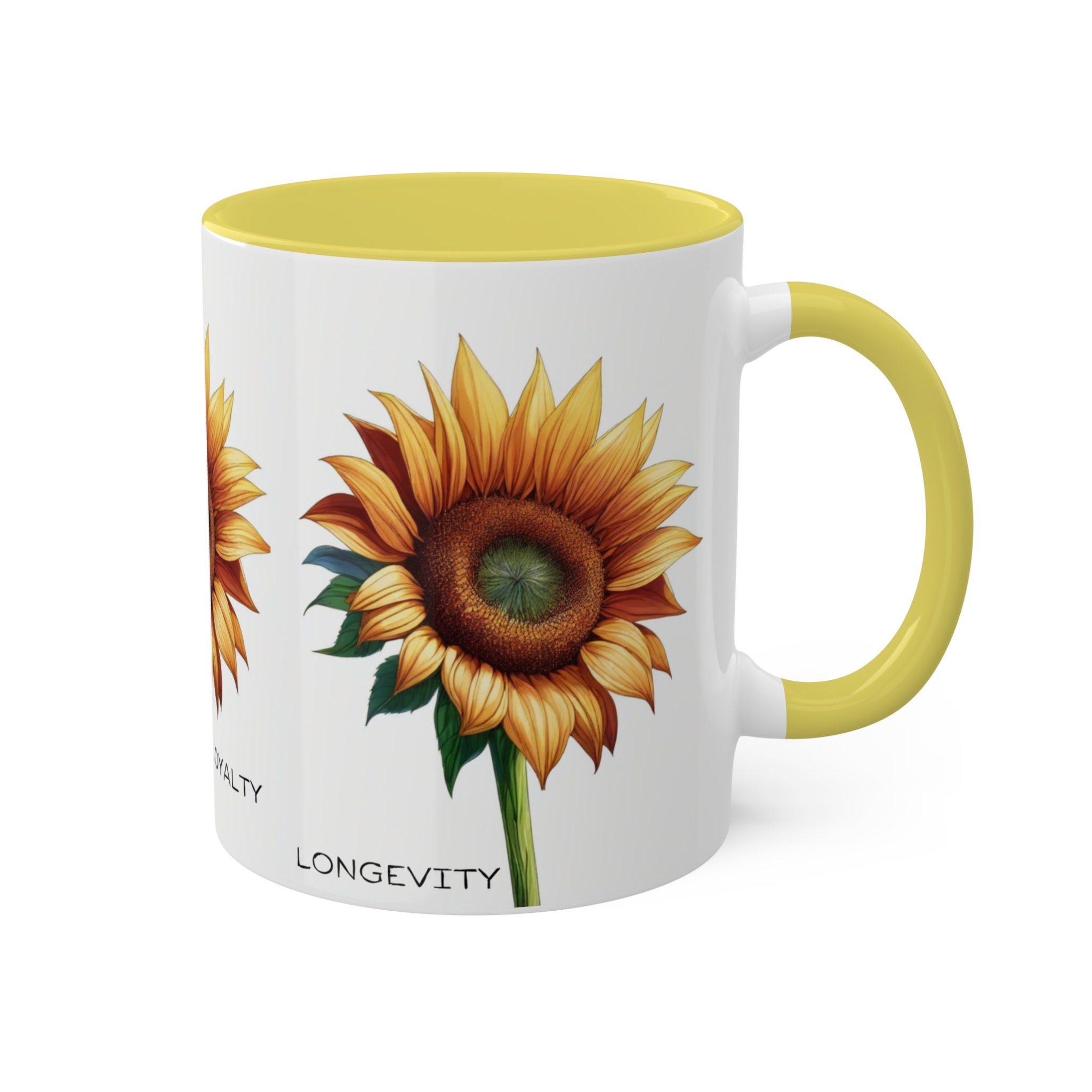 Sunflower Coffee Cup Sunflower Design Mug Floral Coffee Mug, Sunflower ...