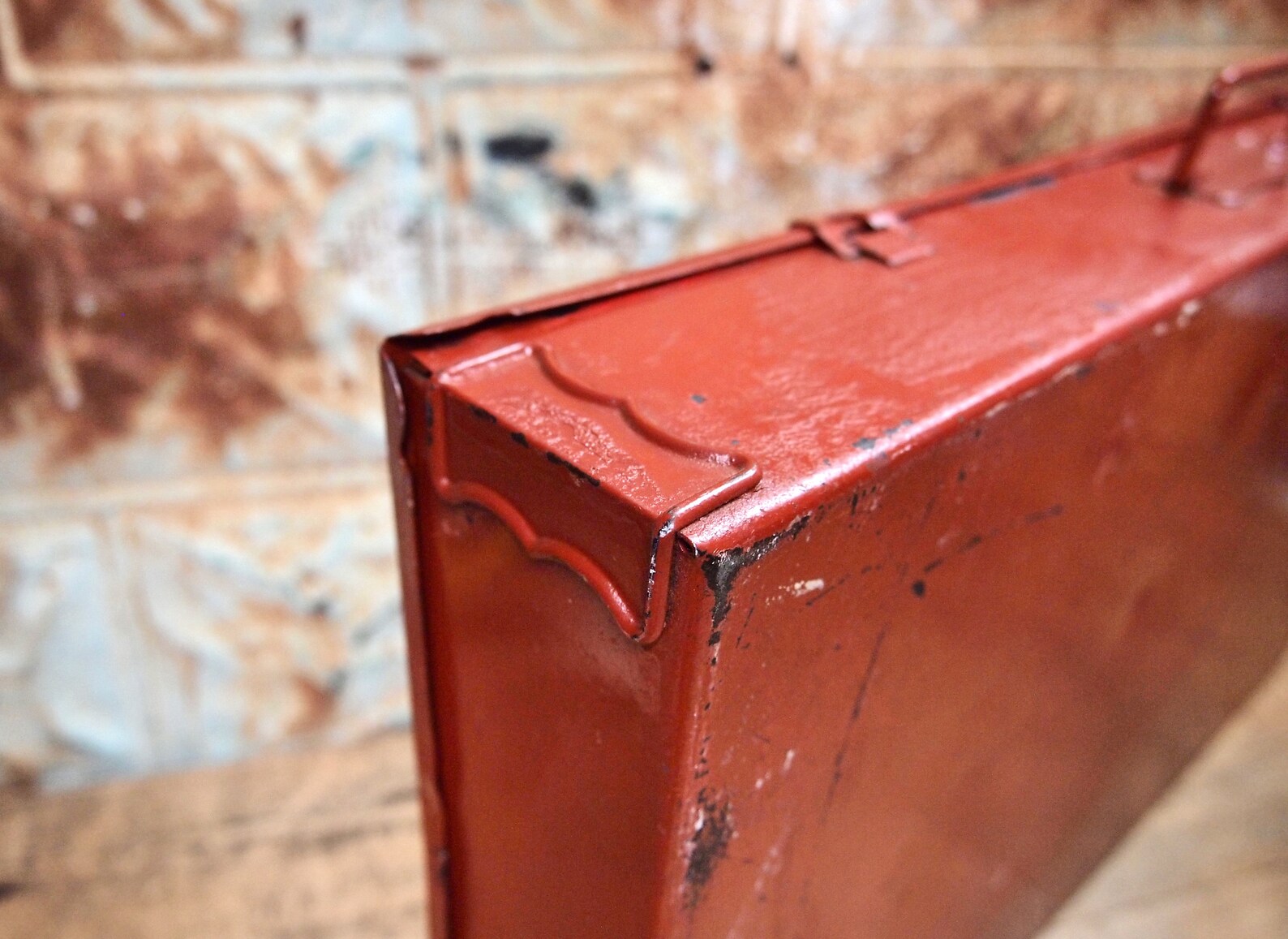 Vintage Red Metal Gilbert Tool Chest Box in Red With | Etsy