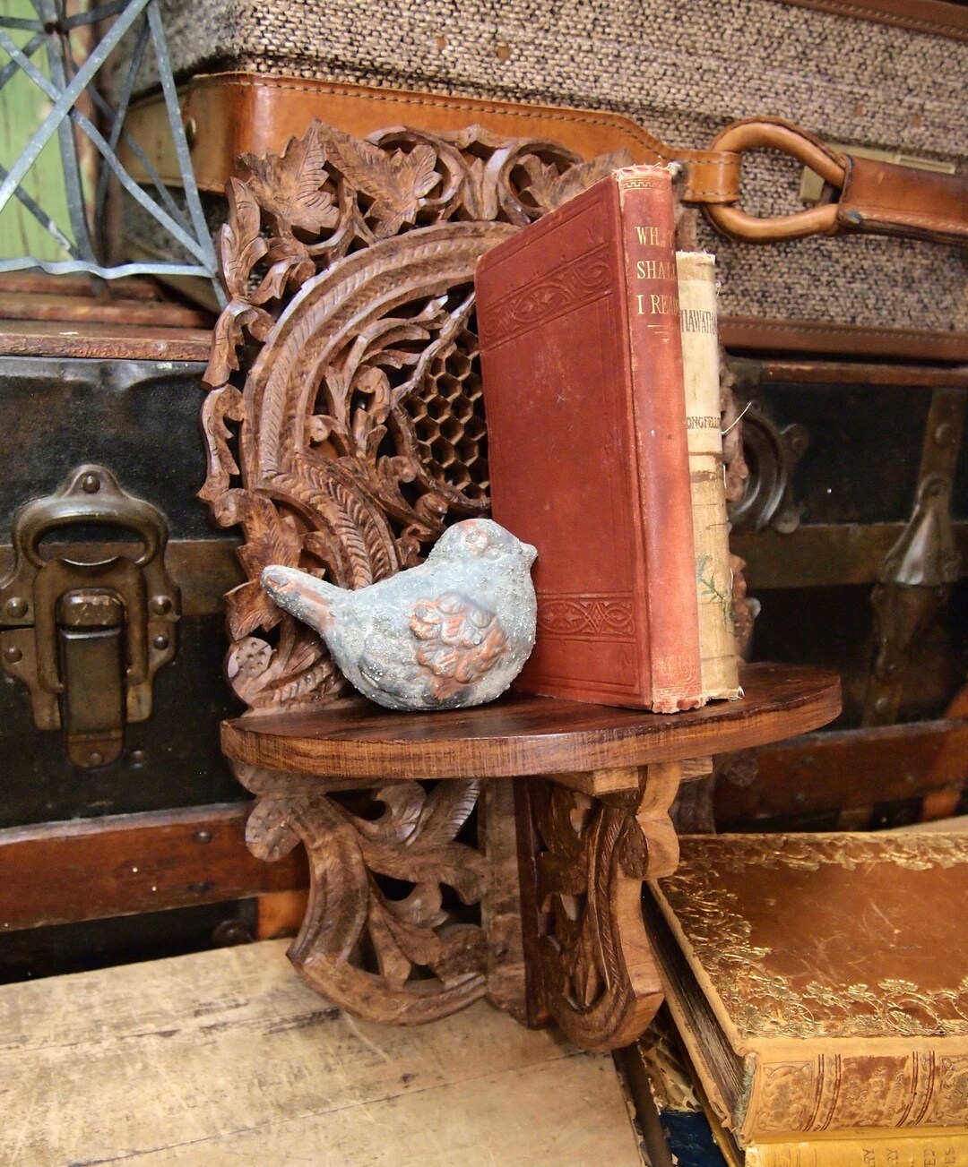Intricate Wood Scroll Saw Wood Shelf Folding Ornate 22L06E09S - Etsy
