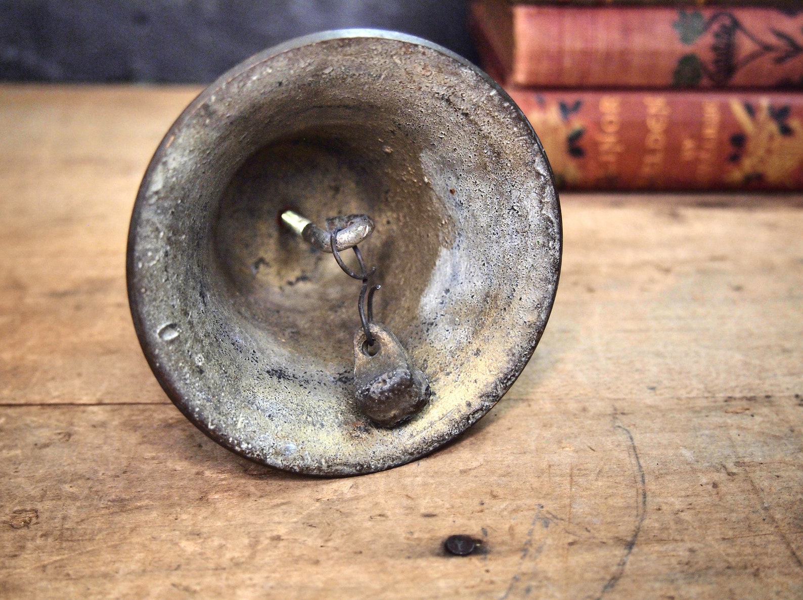 Vintage Brass Ringing Bell Girl With Bonnet Dinner Bell - Etsy