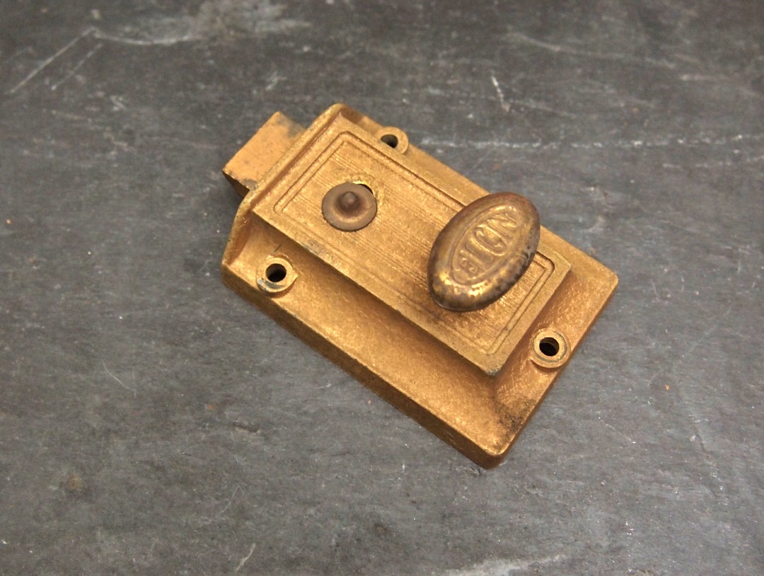 Vintage Elgin Door Cabinet Twist Latch Metal Architectural Salvage ...