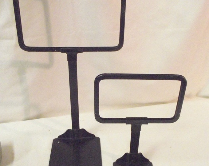 Vintage Metal Store Sign Display Sign Holder Small - Etsy