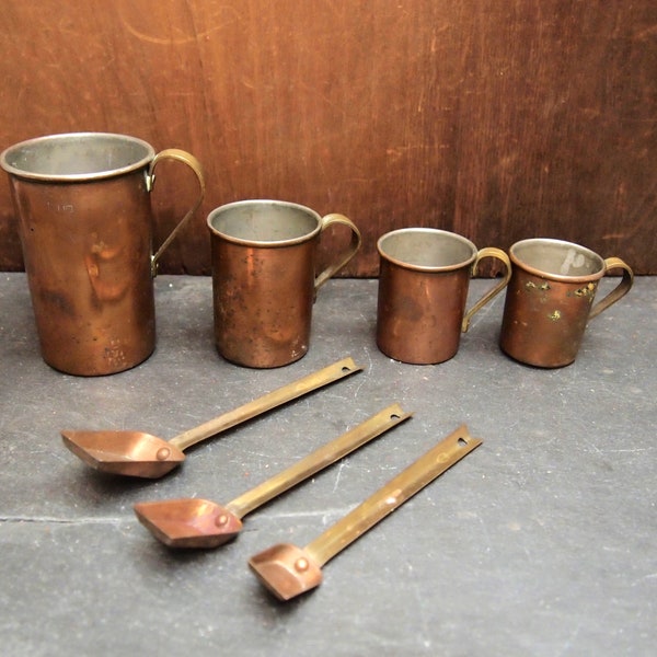 Copper Measuring Cups - Etsy
