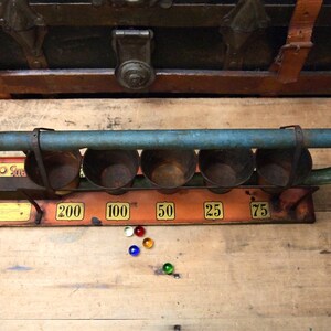 Vintage Pails of Fun Metal Tin Litho Marble Game Lithograph Graphics ...