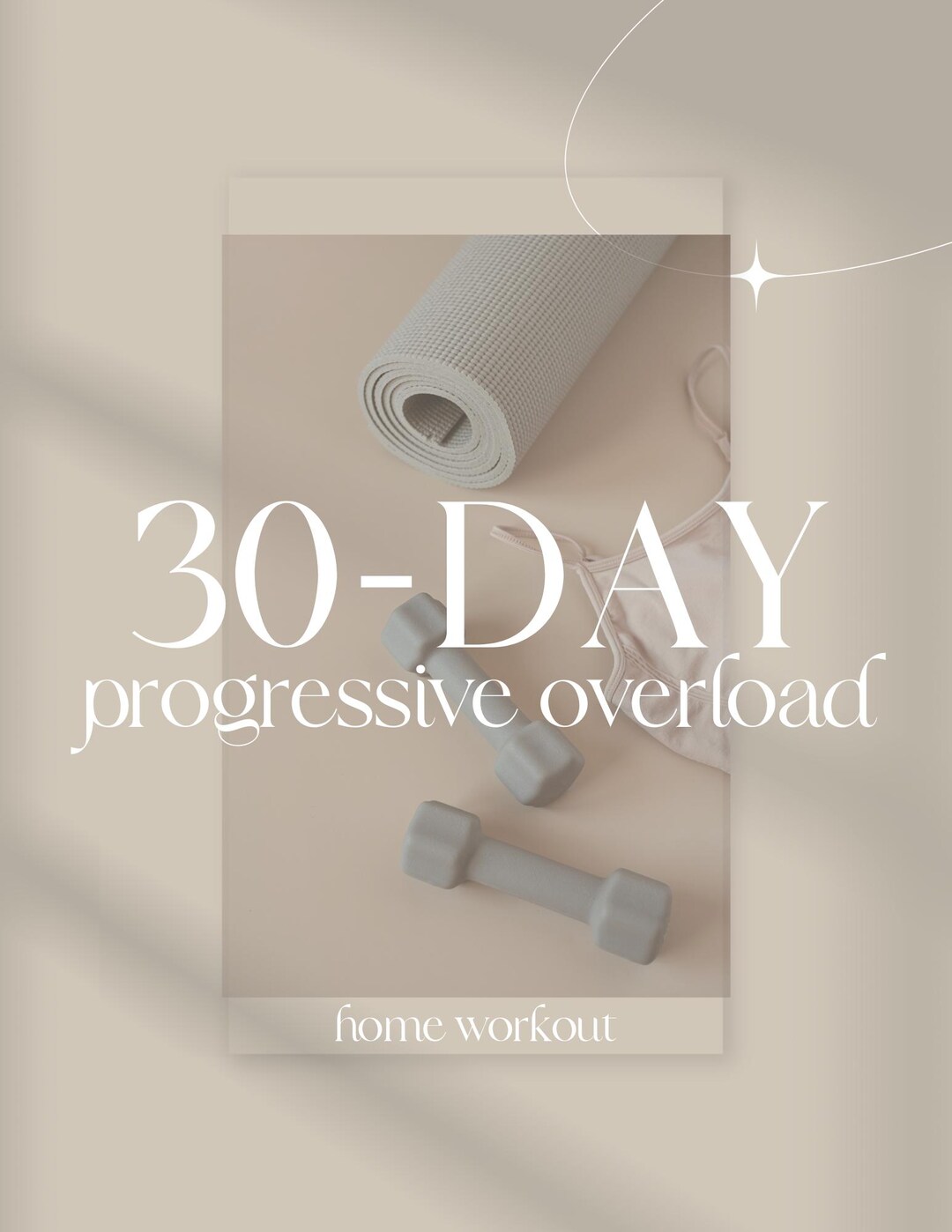 30-day Progressive Overload Home Workout Program - Etsy