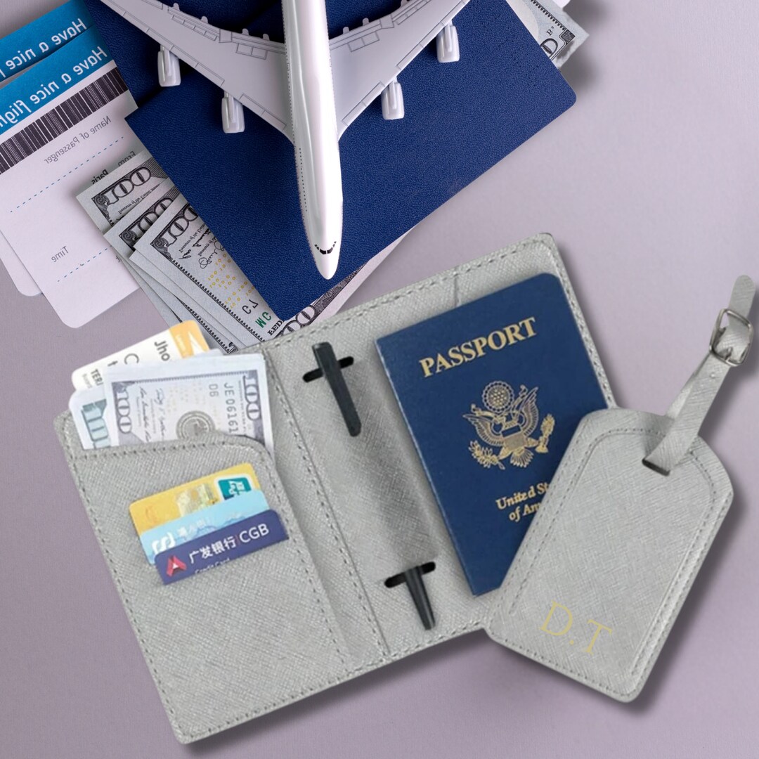 Customizable Passport Holder Label / Leather Passport Holder / Leather ...