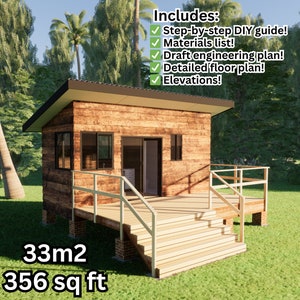 How to Build a Tiny Cabin - Step-by-step DIY Guide, Materials List ...