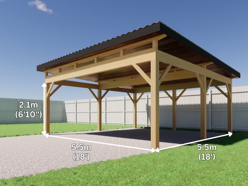 How to Build a Double Carport - Step-by-step Guide and Materials List ...