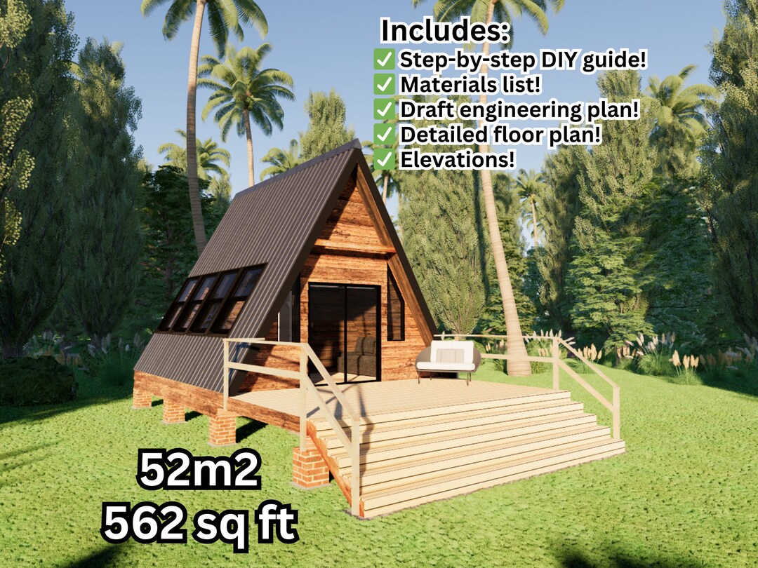 How to Build an A-frame Cabin - Step-by-step DIY Guide, Materials List ...