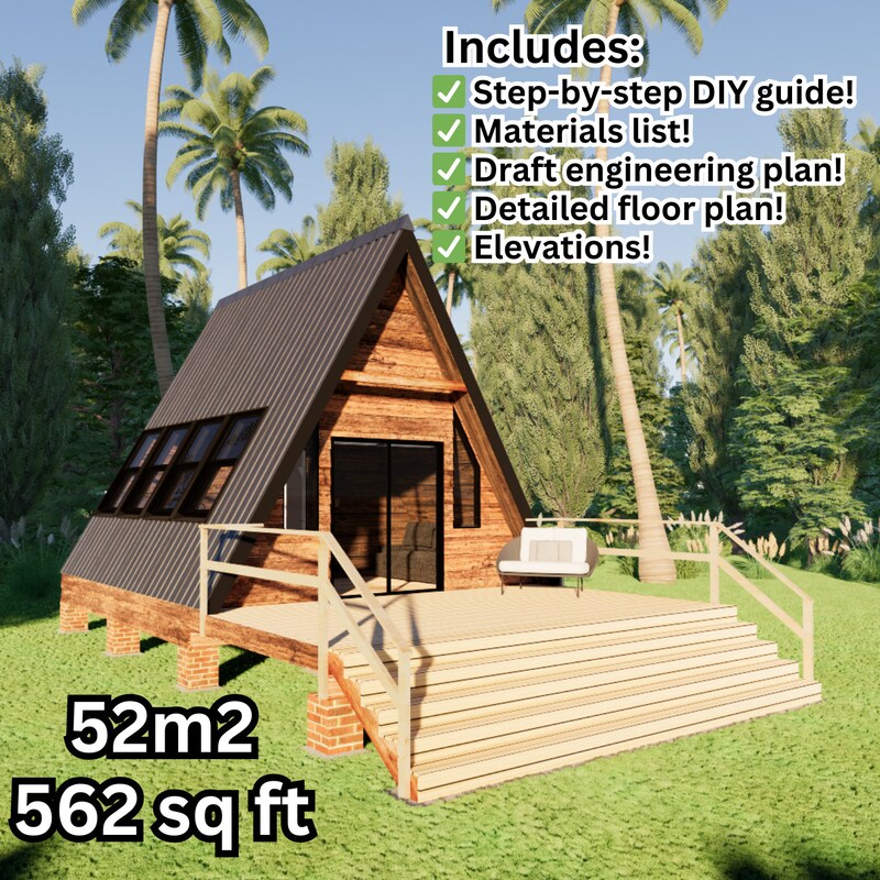 A Frame Cabin - Etsy